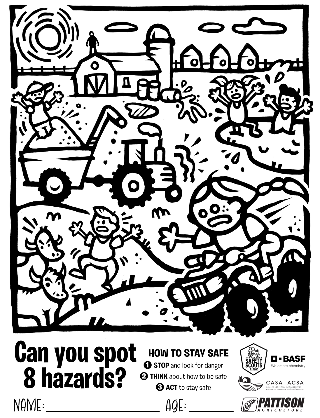 Farm Safety Coloring Coloring Pages